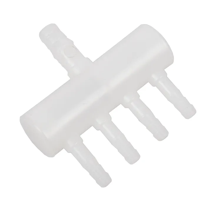 2X Plastic 4 Way Aquarium Oxygen Tube Fitting Splitter Manifold Tap ...