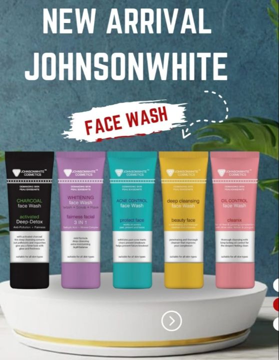 Johnsonwhite face wash 5 Variance Available | Daraz.pk