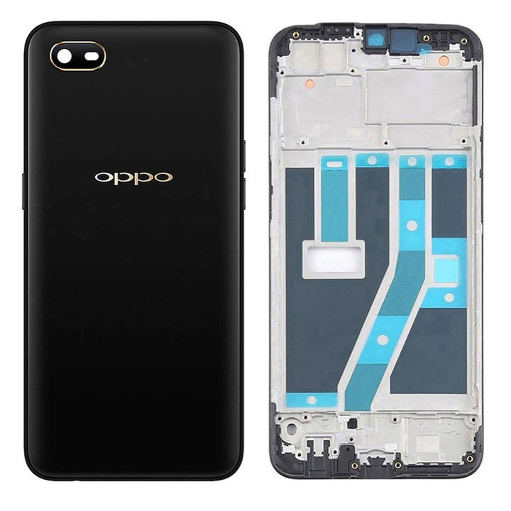 Oppo A1k Middle Frame Housing with Power Volume Buttons & Camera Lens ...