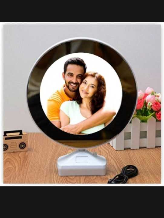 HT Magic Mirror Photo Frmae With LED Lights Round Shape Imported ...