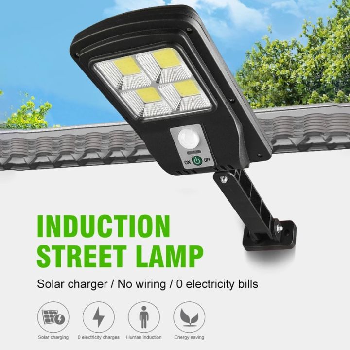 100 LED Solar Light IPR Motion Sensor Wall Light Outdoor Lighting ...