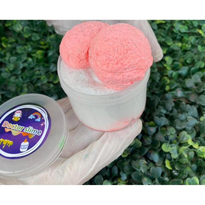 STRAWBERRY ICE CREAM SCOOP DIY SLIME WITH CLAY ICE CREAM SCOOPS AND ...