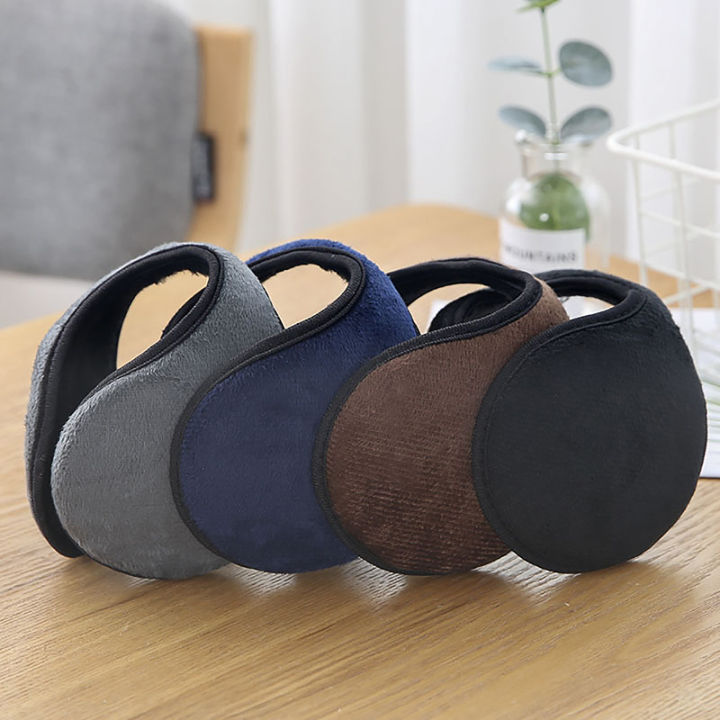 Thicken Winter Unisex Headphones Fleece Warmer Earmuff Warm Plush Cloth ...