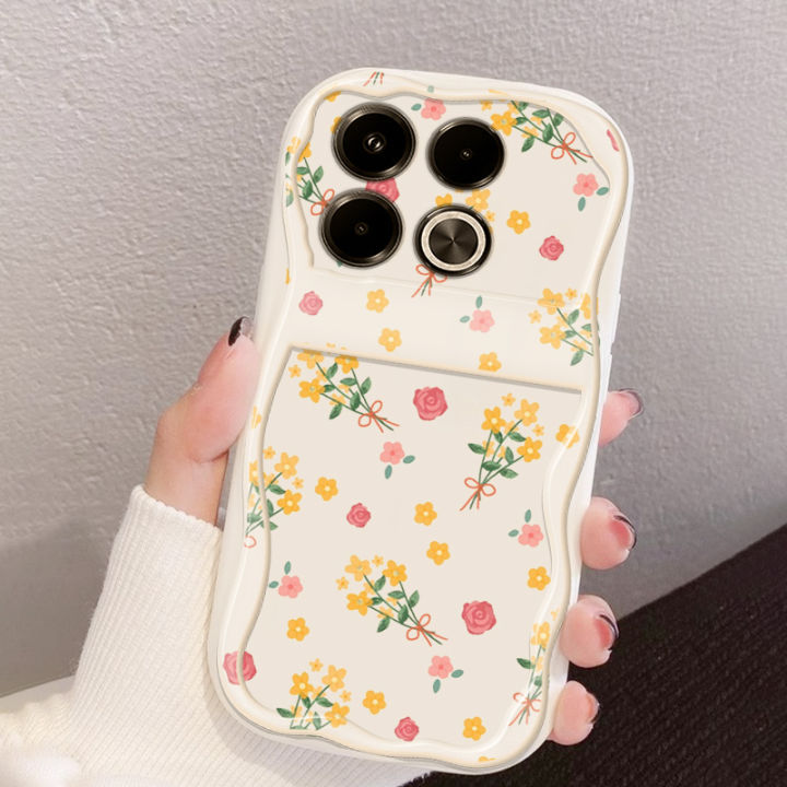 VRQR New Elegant Flowers Phone Case For Infinix Note 40 Pro Plus Cover ...