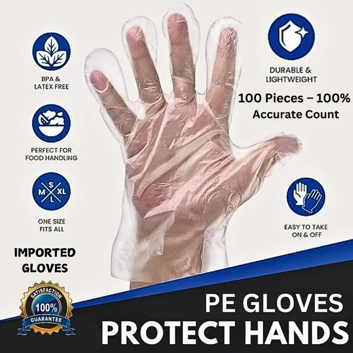 Disposable Plastic Polythene Gloves ( 100 to 500 Pieces ) 1 to 5 ...