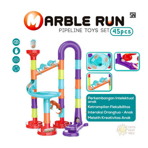 Marble Run Pipeline Toys Set- 45 Pcs for kids | Daraz.pk
