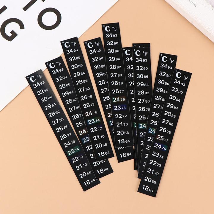 5Pcs Stick-on Sticker Thermometers Digital Measurement Temperature ...