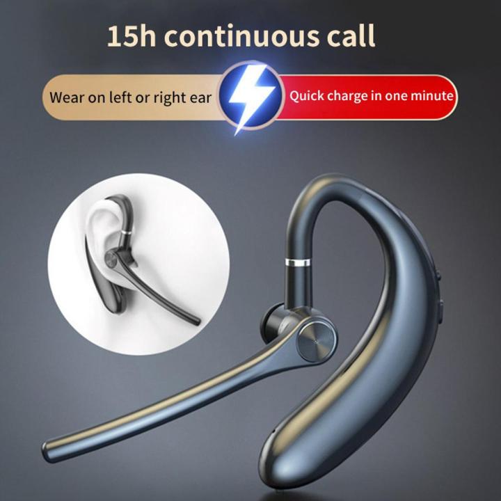 S209 Single Ear Business Headset With Microphone Bluetooth 5.0 Ear Mounted Earbuds Ultra Long ...