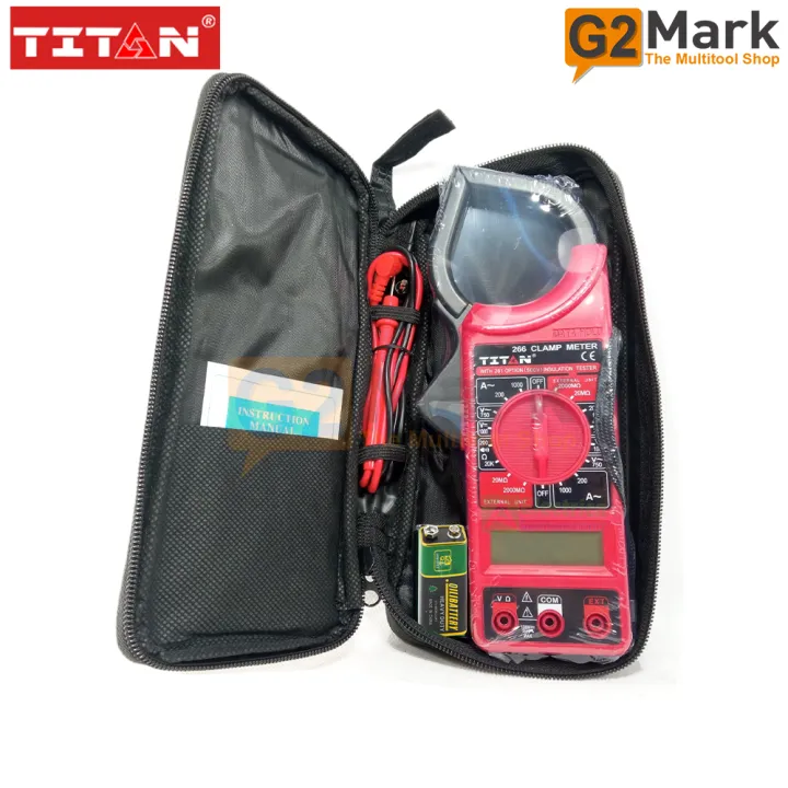 Titan DT266 Digital Clamp Multimeter Electronic AC/DC Voltage and (AC ...
