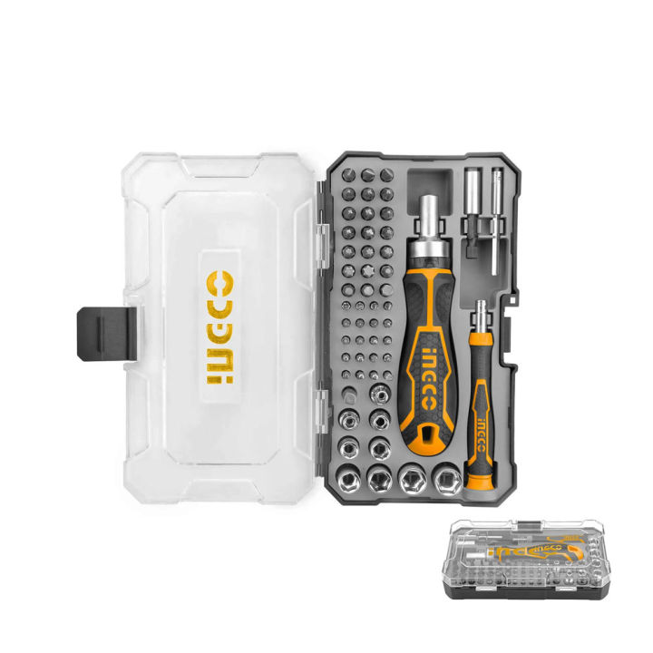 INGCO Original 55 Pcs Screwdriver Set with Ratchet Handle - * Tool Shop ...