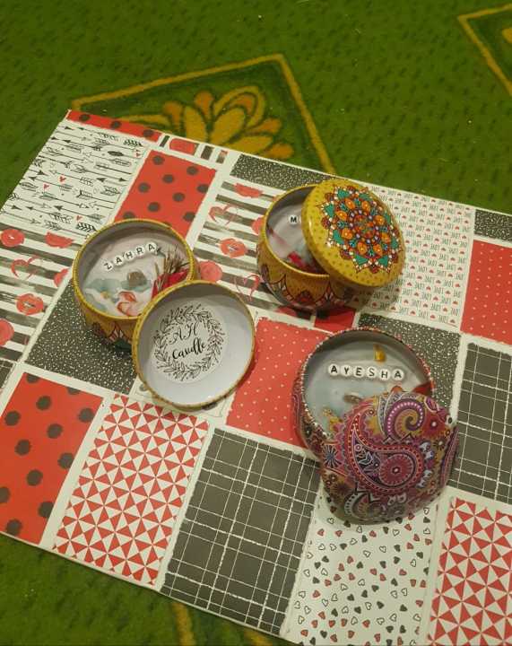 creative aromatic candles with customize name | Daraz.pk