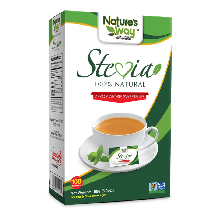 Nature's Way Stevia 100 Sachets Box | Daraz.pk