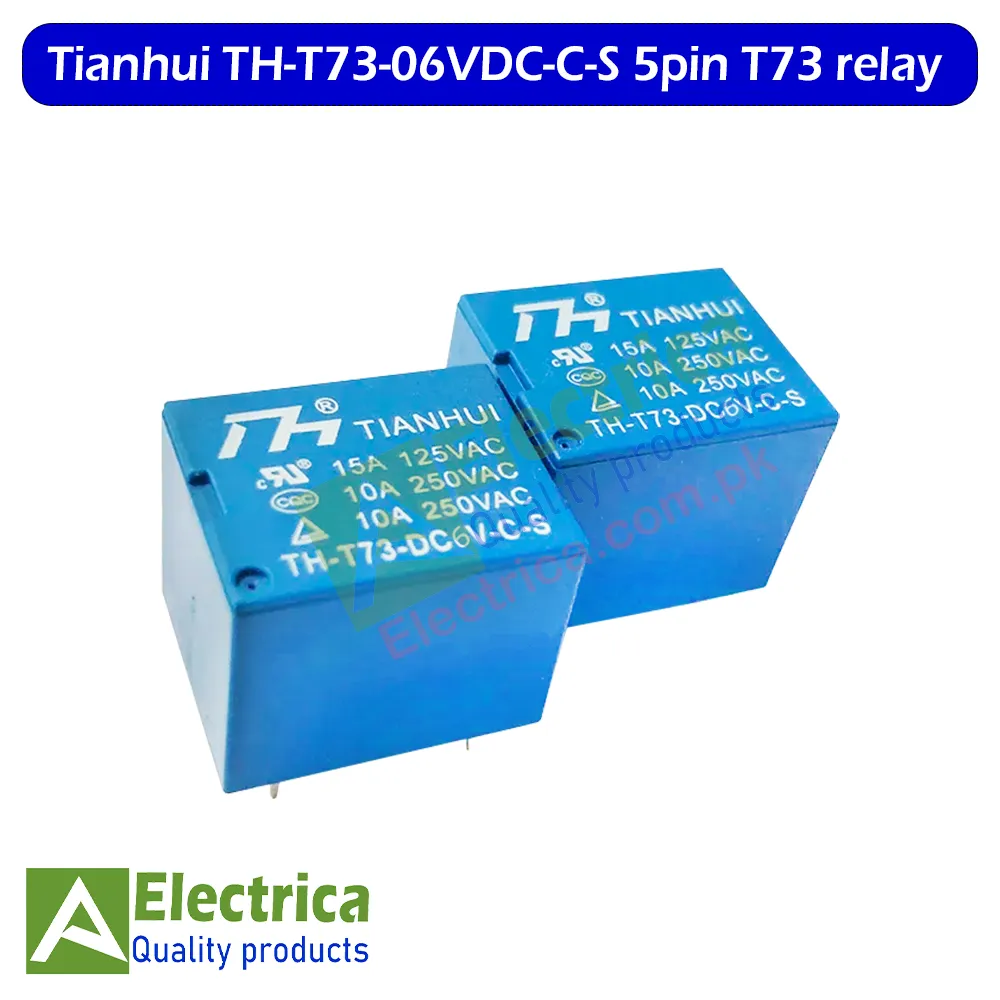 1 pcs Best Quality Tianhui TH-T73-06VDC-C-S 5pin T73 Relay by Electrica ...
