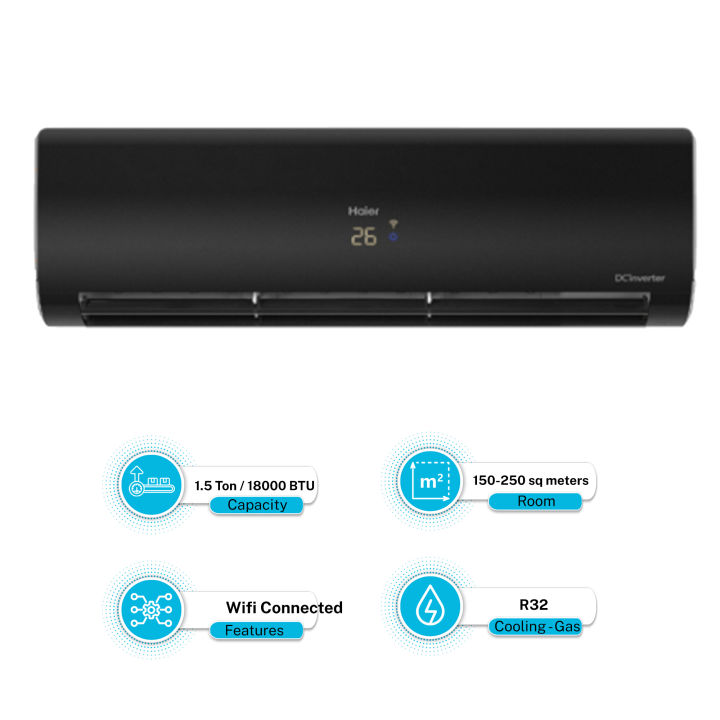 Haier Air Conditioner 1.5 Ton Pearl Inverter Series HSU-18HFP Wi-Fi ...