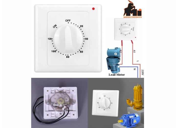 10A mechanical for 120 minutes Socket Timer Switch Countdown Auto-Shut ...