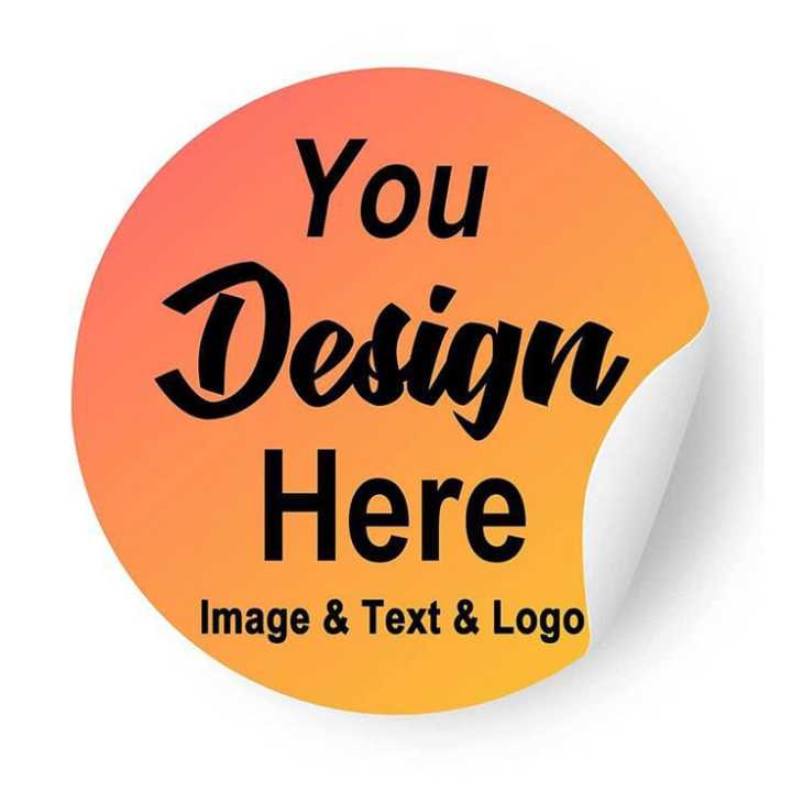 100 Pcs Custom Logo stickers For Your Business - wedding stickers ...