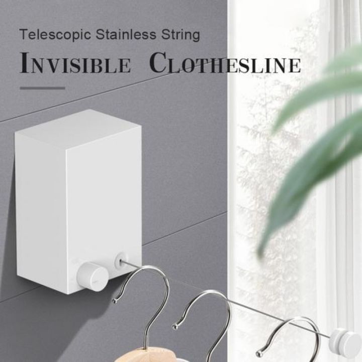 Telescopic Stainless String Invisible Clothesline | Daraz.pk