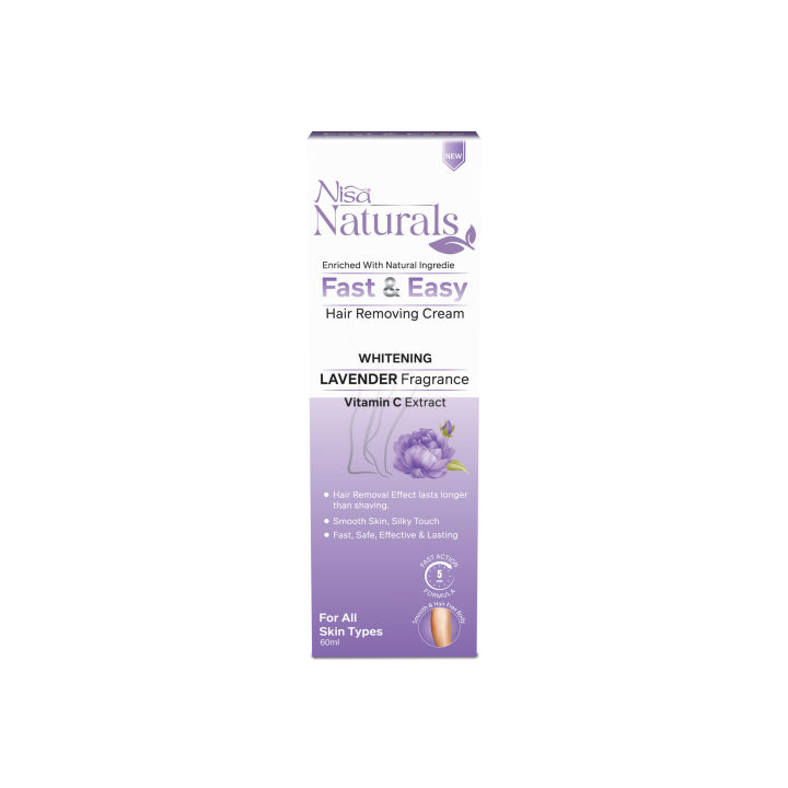 Nisa Naturals Hair Removal Cream Lavender - 60ML | Daraz.pk