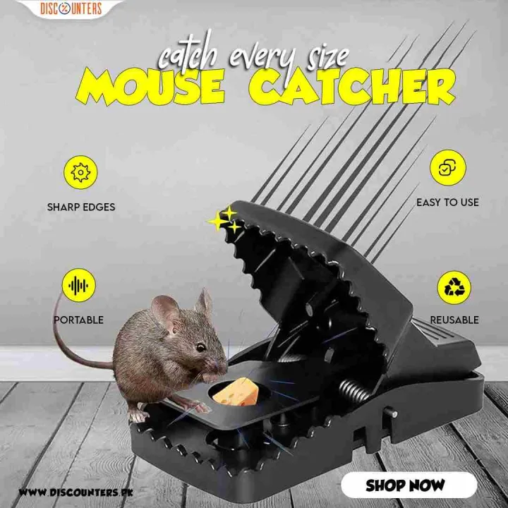 Heavy Duty Mouse Trap Mice Catcher High Quality Plastic Reusable ...