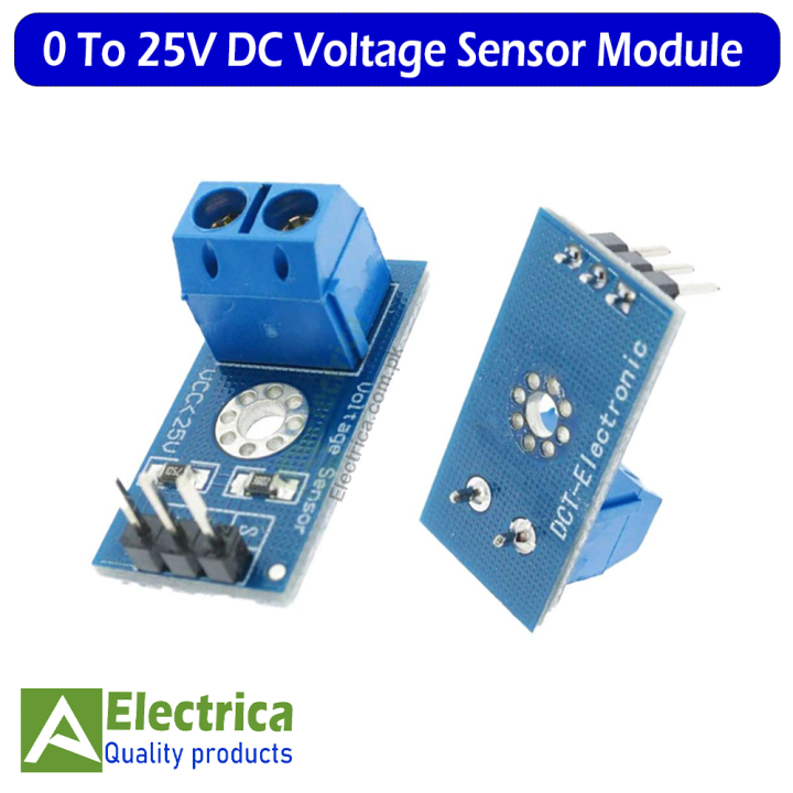 Voltage Sensor 0 To 25V DC Voltage Sensor Module by Electrica | Daraz.pk