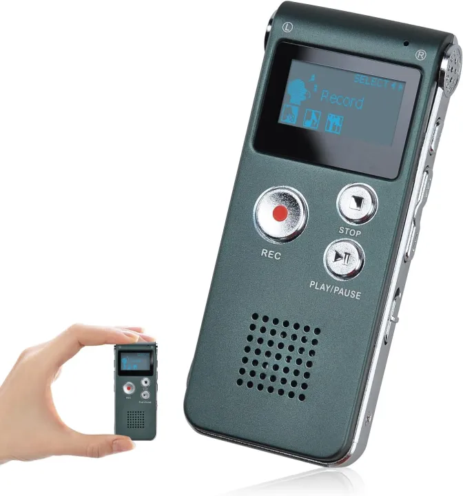 Digital Voice Recorder Device with 16GB Storage - Rechargeable Sound ...