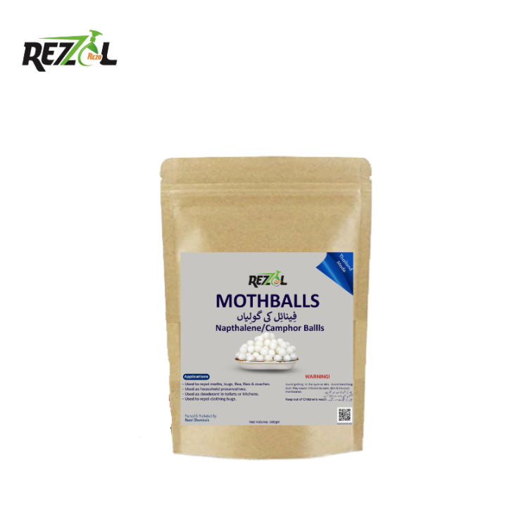 Rezol Moth Balls - 100 Tablets - 500g - Naphthalene Balls - Camphor ...
