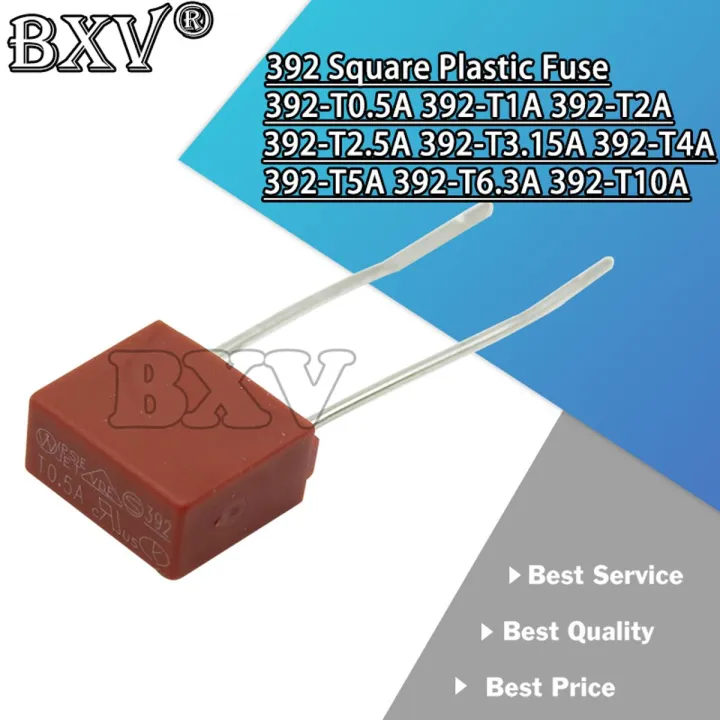 10PCS 392 Fuse 2A 1A 3.15A 4A 5A 6.3A 250V Square Plastic Fuse T2A Lcd ...