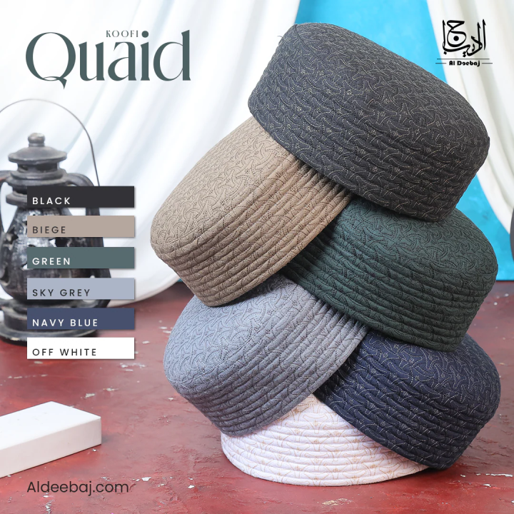 Classic Quaid Koofi - Al Deebaj | Prayer Caps | Namaz Topi | | Daraz.pk