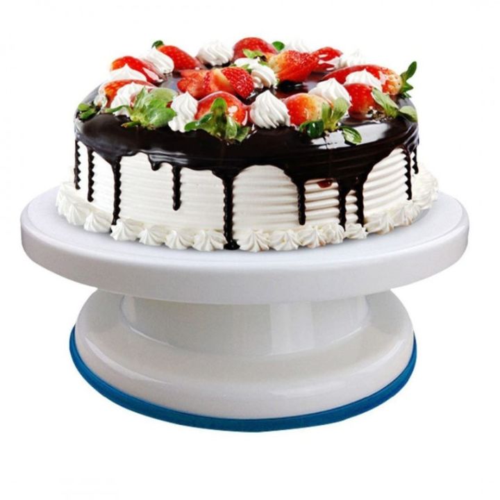 28cm Rotating Cake Turntable | Heavy Duty Cake Decorating Stand | 360 ...