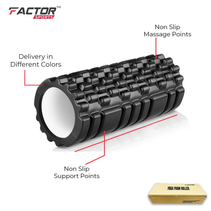 Factor Sports Massage Roller and Foam Exercise for, Muscle Relaxation ...