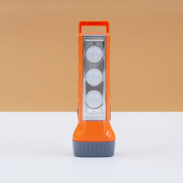 Emergency Torchlight Long Range- Solar Rechargeable Flashlights- Orange ...