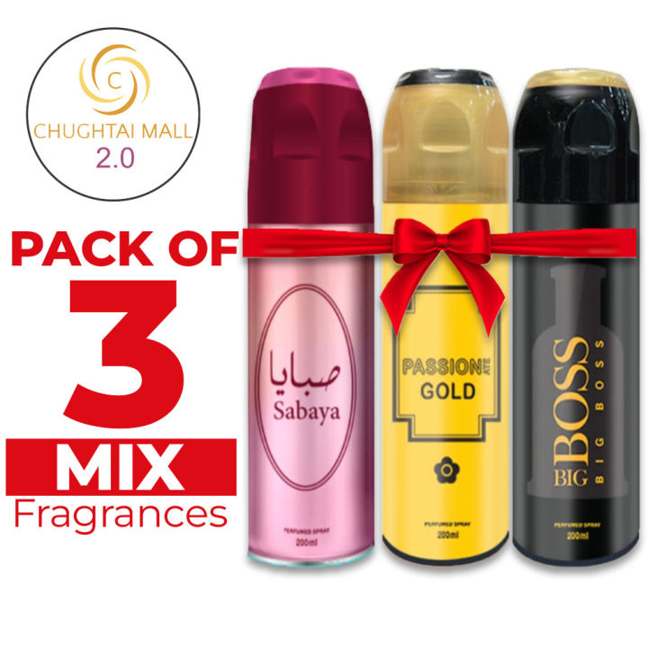 Freshrite Body Spray Pack of 3 Gift - Pack of 3 - Sabaya | Passionate Gold | Big Boss Black ...