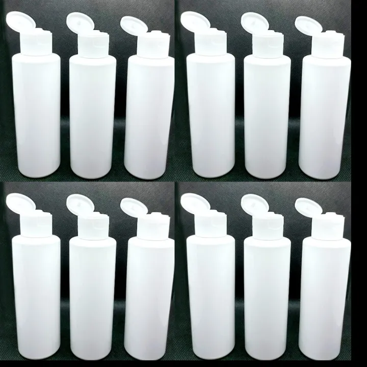 Pack of 12 Empty Plastic Push Bottle 150ml / Empty Bottles for Hair Oil ...