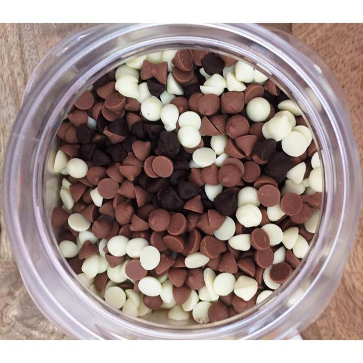 Mixed Chocolate Chips Dark, Milk and White-(Ideal for Baking and ...