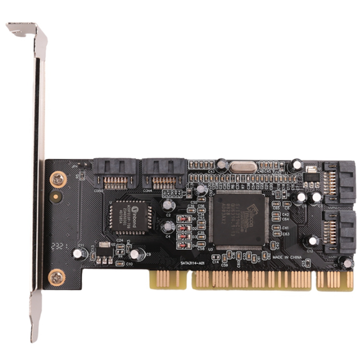 3114 Array Card SATA Expansion Card 4-Port Expansion PCI to SATA ...