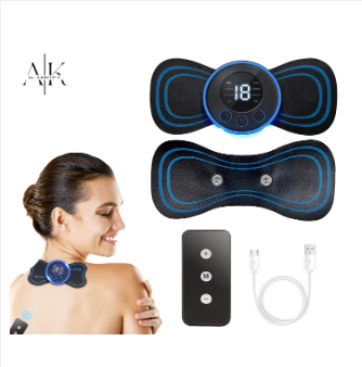 Rechargeable mini massager machine electric with remote EMS full body ...