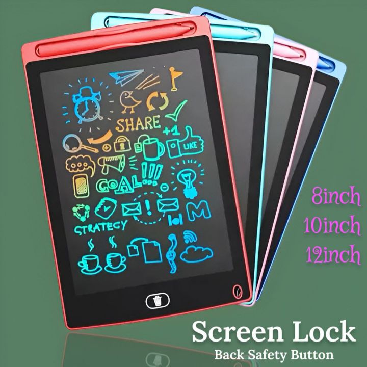 LCD Writing Tablet 12 Inch for Kids & Adults – Electronic Drawing Board ...