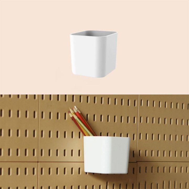 Tool Plastic Pegboard Storage Boxes White DIY Accessories Wall ...