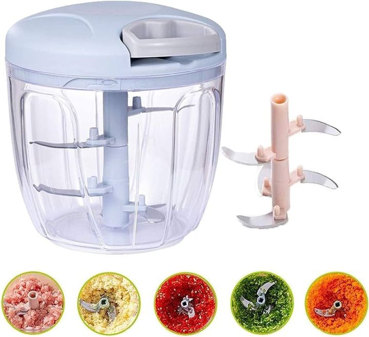 Speedy Chopper Manual Hand Pull Chopper with 5 sharp Blades 900ml ...