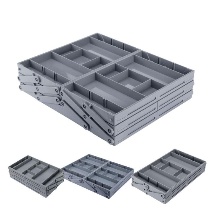 3-Tier Expandable Drawer Organizer, Large Capacity Multi-Layer Folding ...
