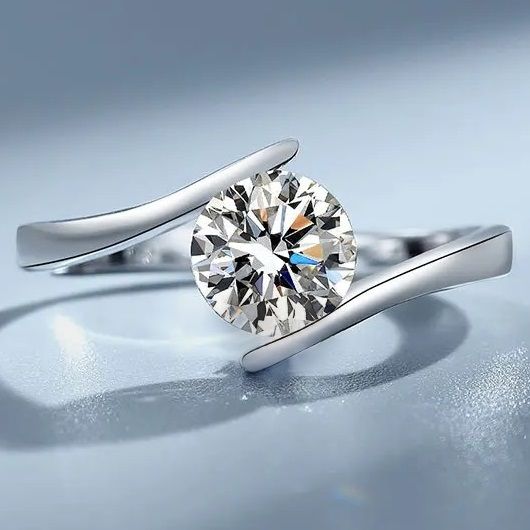 Twisted Classical Ring for Girls | Classic Diamond Solitaire Ring ...