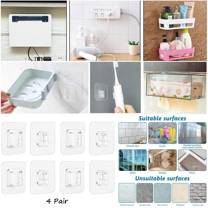 Ladies Ist Hangable Wall Mount Adhesive Male Female Inter Lock Hook ...