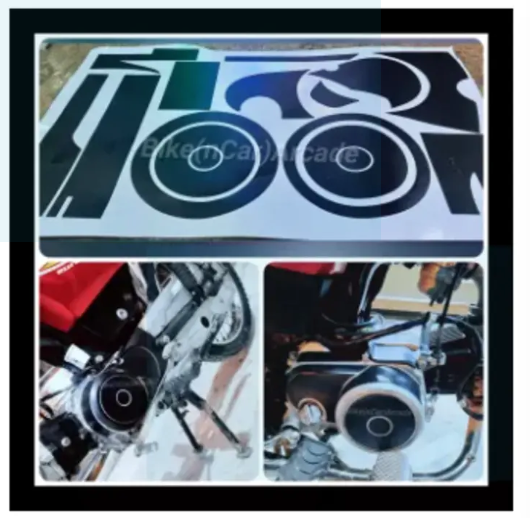Sticker Kit Full 70cc Engine + Shocks Design For Motorcycle | Daraz.pk