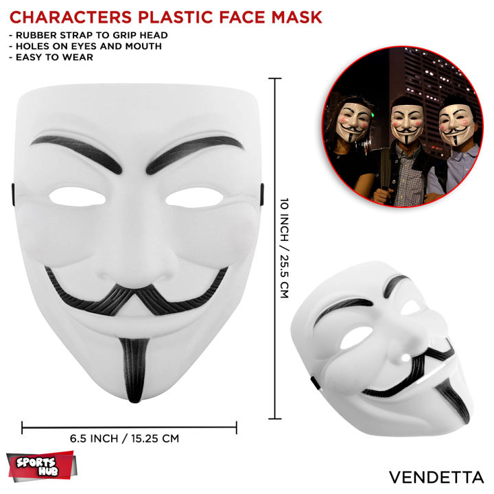 V For Vendetta Guy Fawkes Mask Party Theme Mask | Daraz.pk