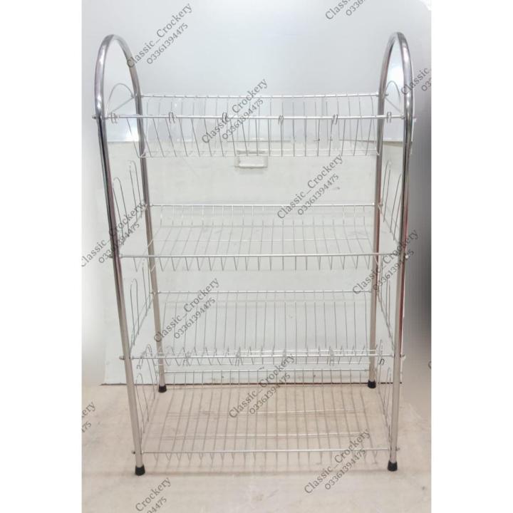 plate rack 4 layer stainless steel dish rack kitchen organizer dish ...