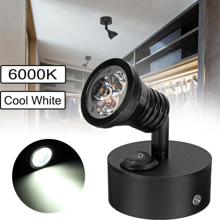 1 PCS 12v LED Wall Spotlight Reading Light Caravan/Boat 3W Cabin/Chart ...