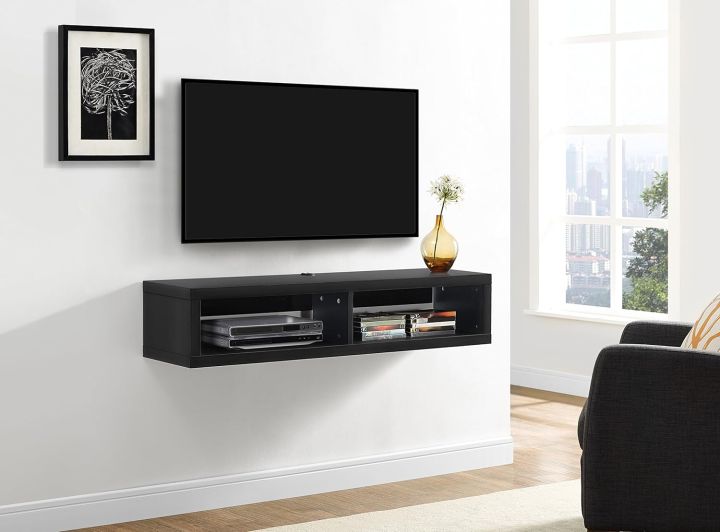 Wood Storage Shelf | TV Shelf | LED Rack | Floating Nightstand Shelf ...