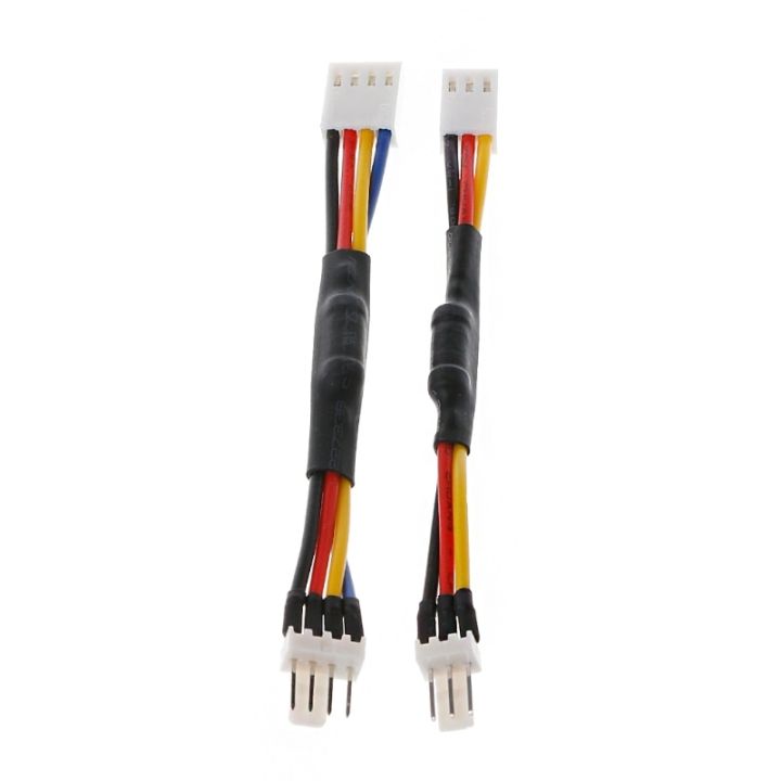 PC Case Fan RPM 3/4 Pin Speed Reduction Silent Connector Resistor Cable ...