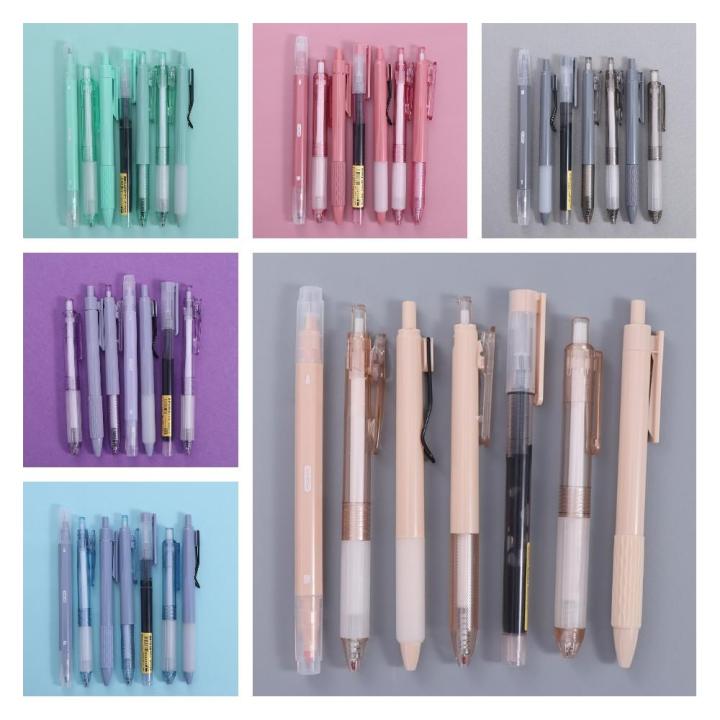 Aesthetic ST Nib Press Gel Pen Black Ink Quick-Drying Neutral Gel Pen 0 ...