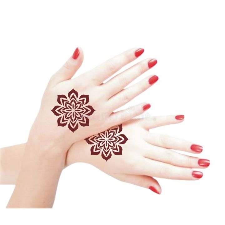 Henna Stencil Mehndi Sticker, Design # T120 | Daraz.pk